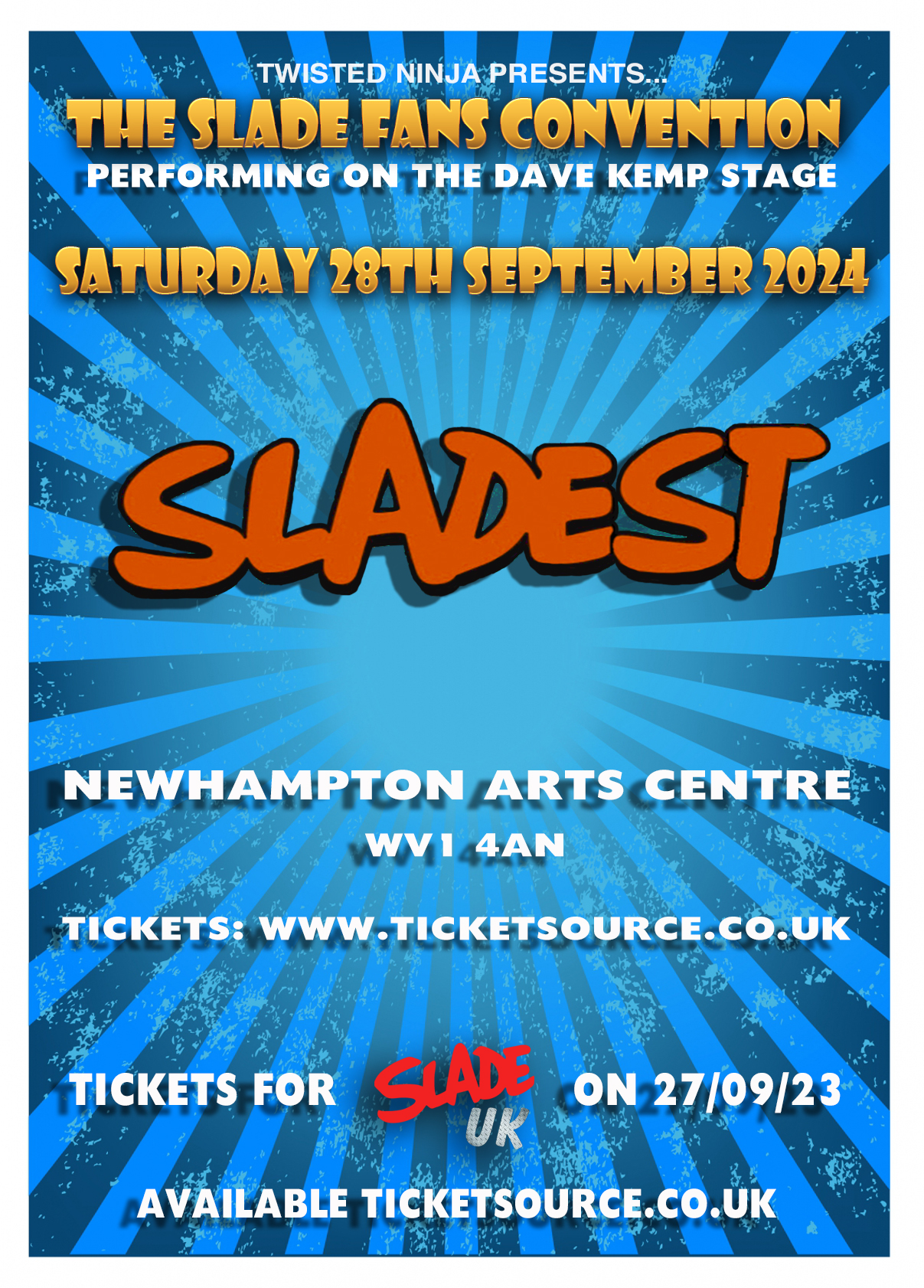 Slade Fans Convention - SLADEST - Wolverhampton Arts Centre
