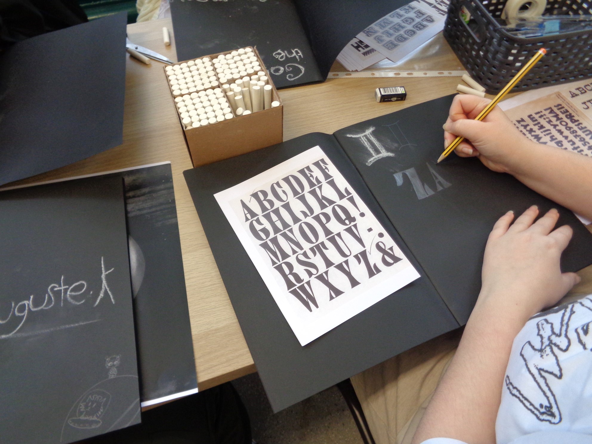 New Art Lab creates typography magic in first session! - Wolverhampton ...